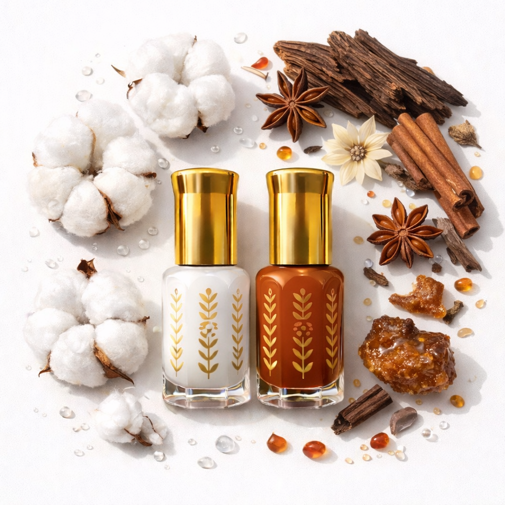 Duo Musc Tahara 7ml — Classique & Oud – Tahara Maroc